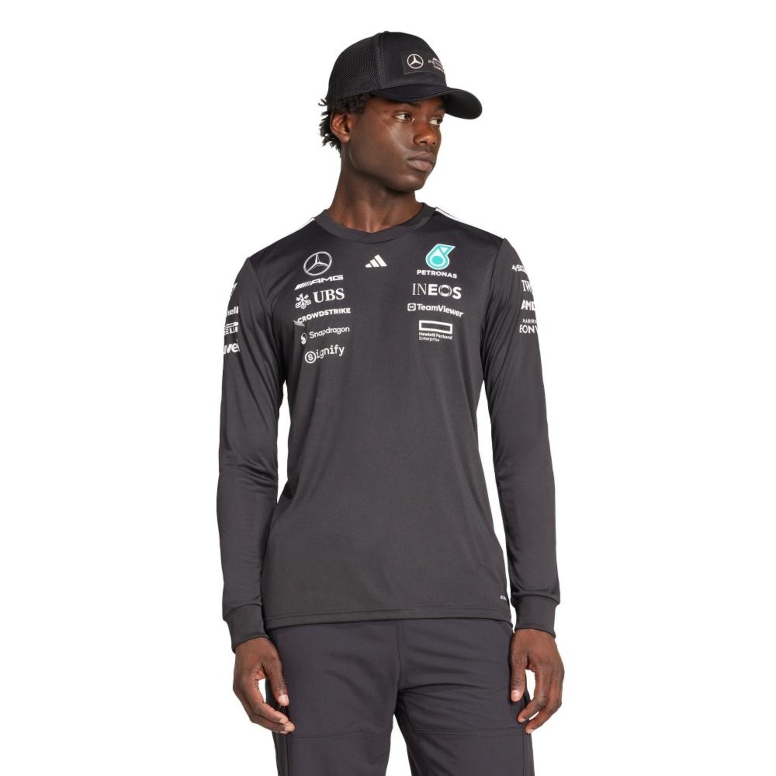 CAMISA DRIVER MANGA LONGA MERCEDES - AMG PETRONAS FORMULA ONE TEAM ...