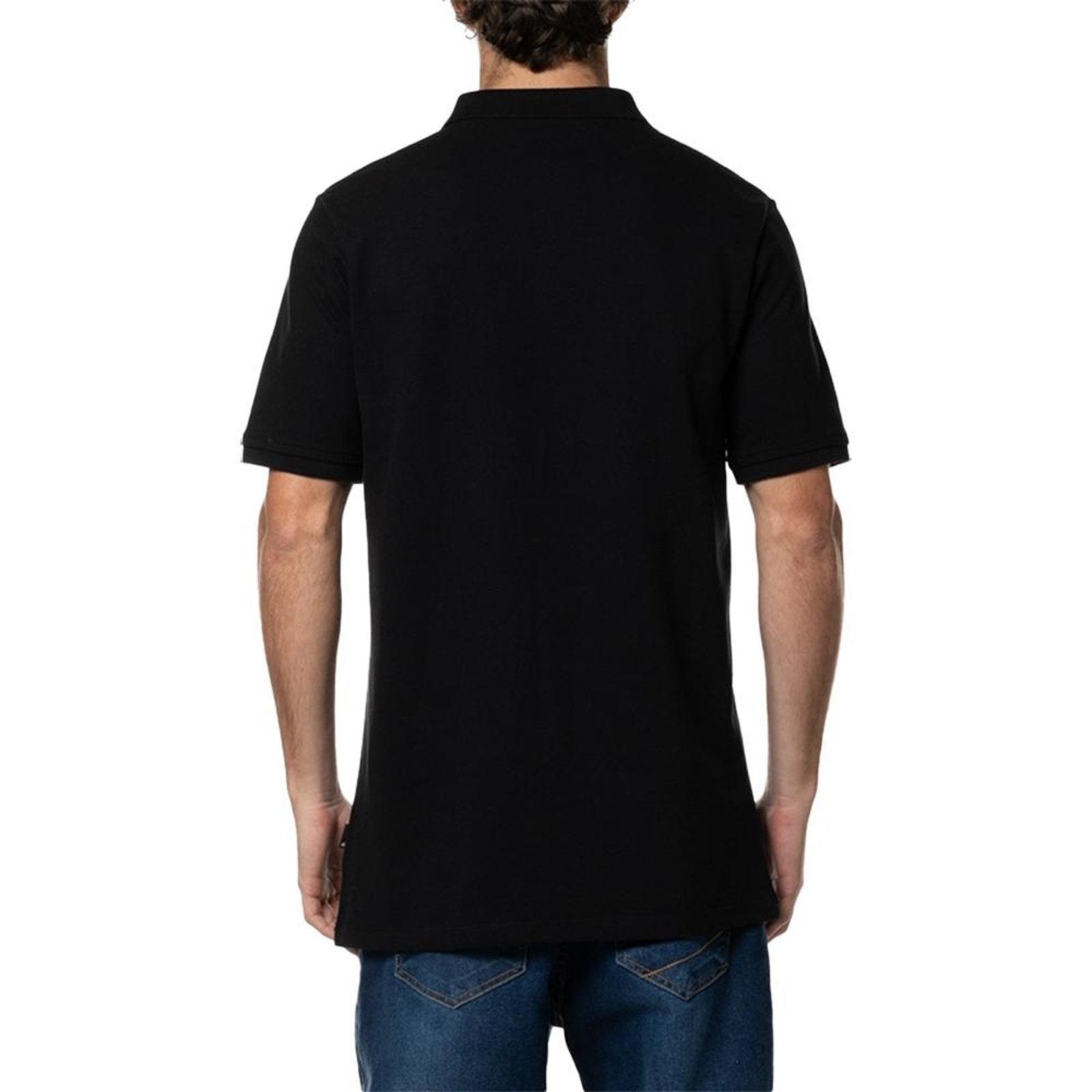 Camisa Quiksilver Polo Embroidery Piquet W24 Masculina Preto | 4MEN
