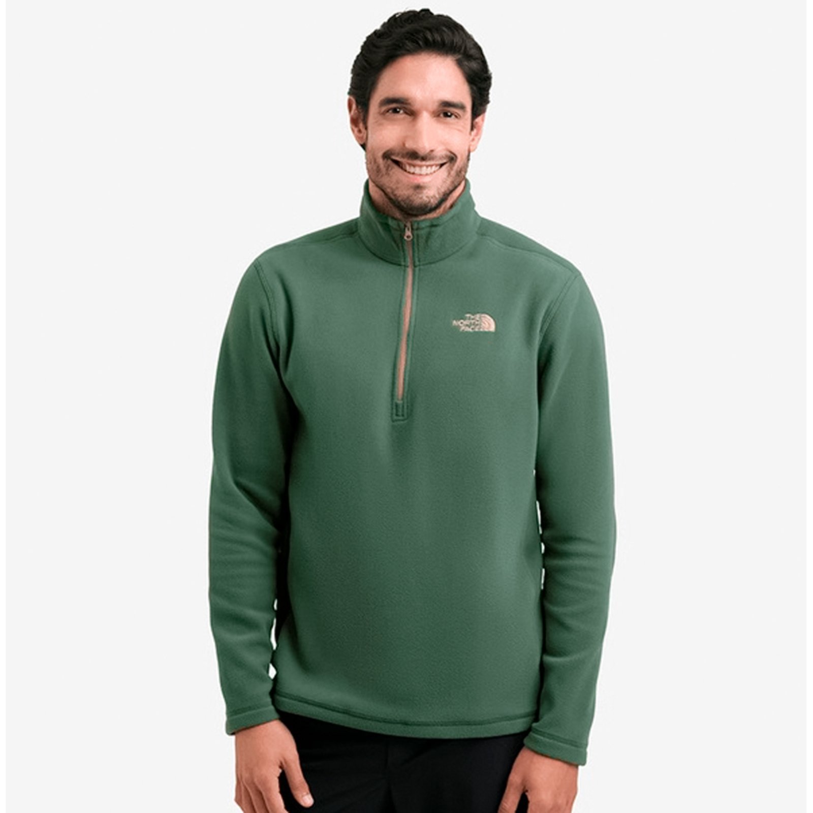 Moletom The North Face Glacier Zip Fleece Verde Masculino | 4MEN