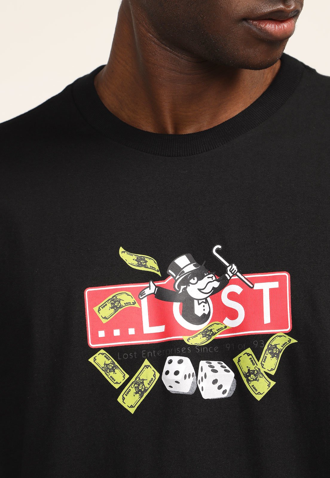 Camiseta ...Lost Monopoly Preta - Compre Agora | Dafiti Brasil