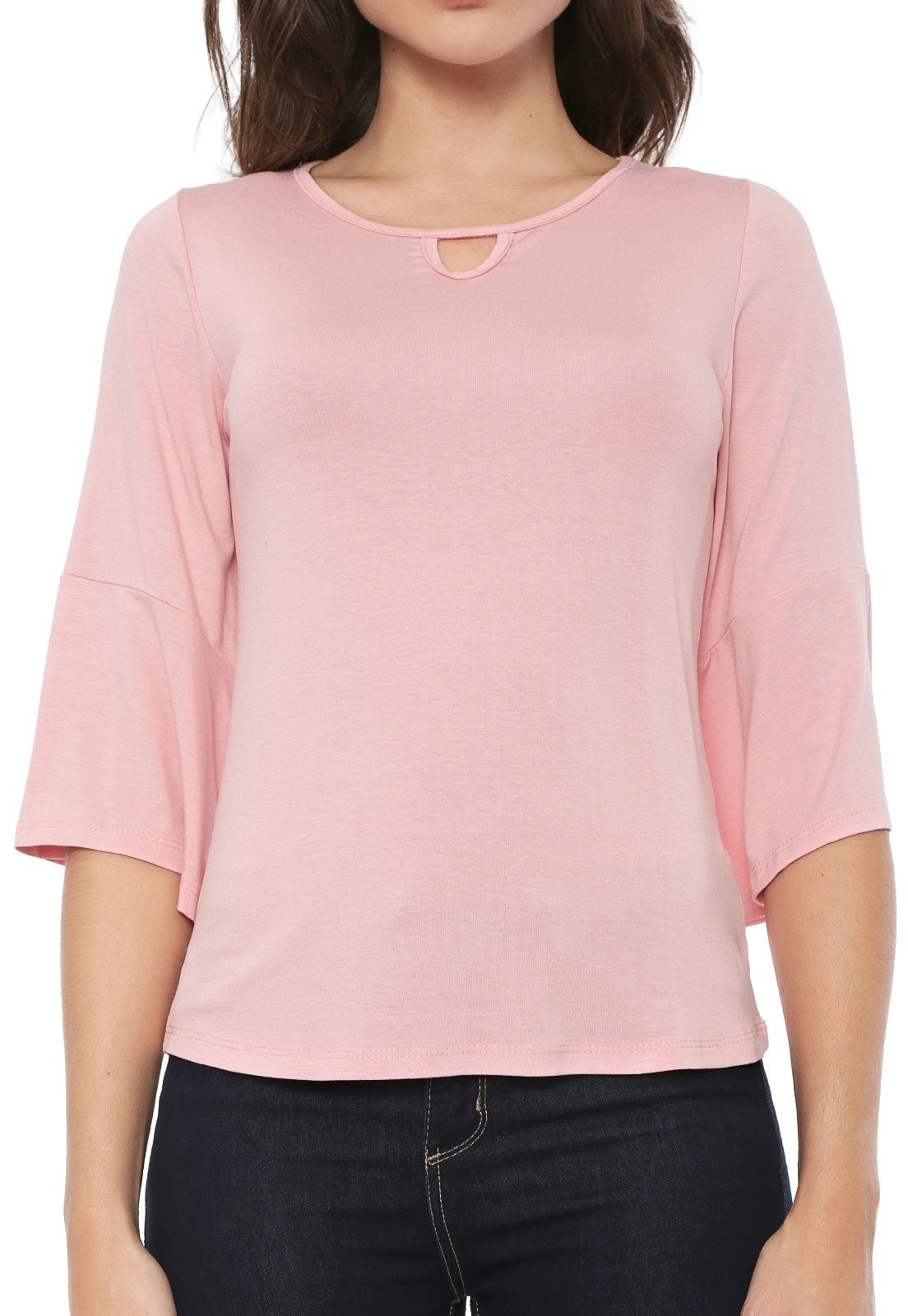 Blusa AMBER Lisa Rosa - Compre Agora | Dafiti Brasil
