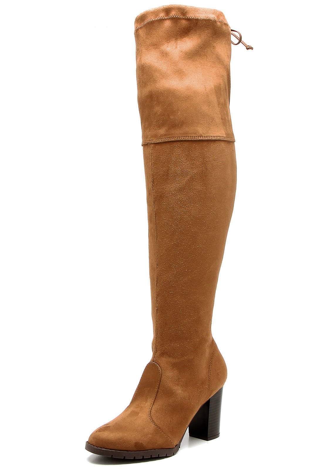 Bota Meia Over The Knee Beira Rio Tratorada Caramelo - Compre Agora ...