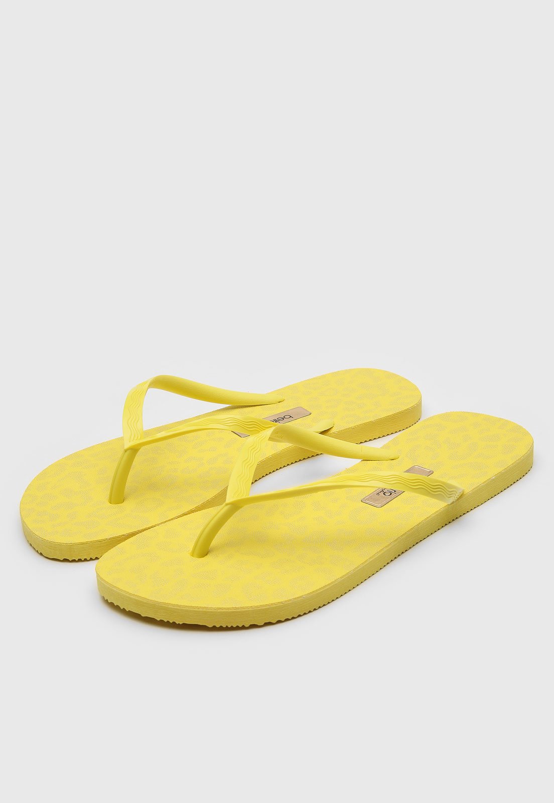 Chinelo Beira Rio Logo Amarelo - Compre Agora | Dafiti Brasil