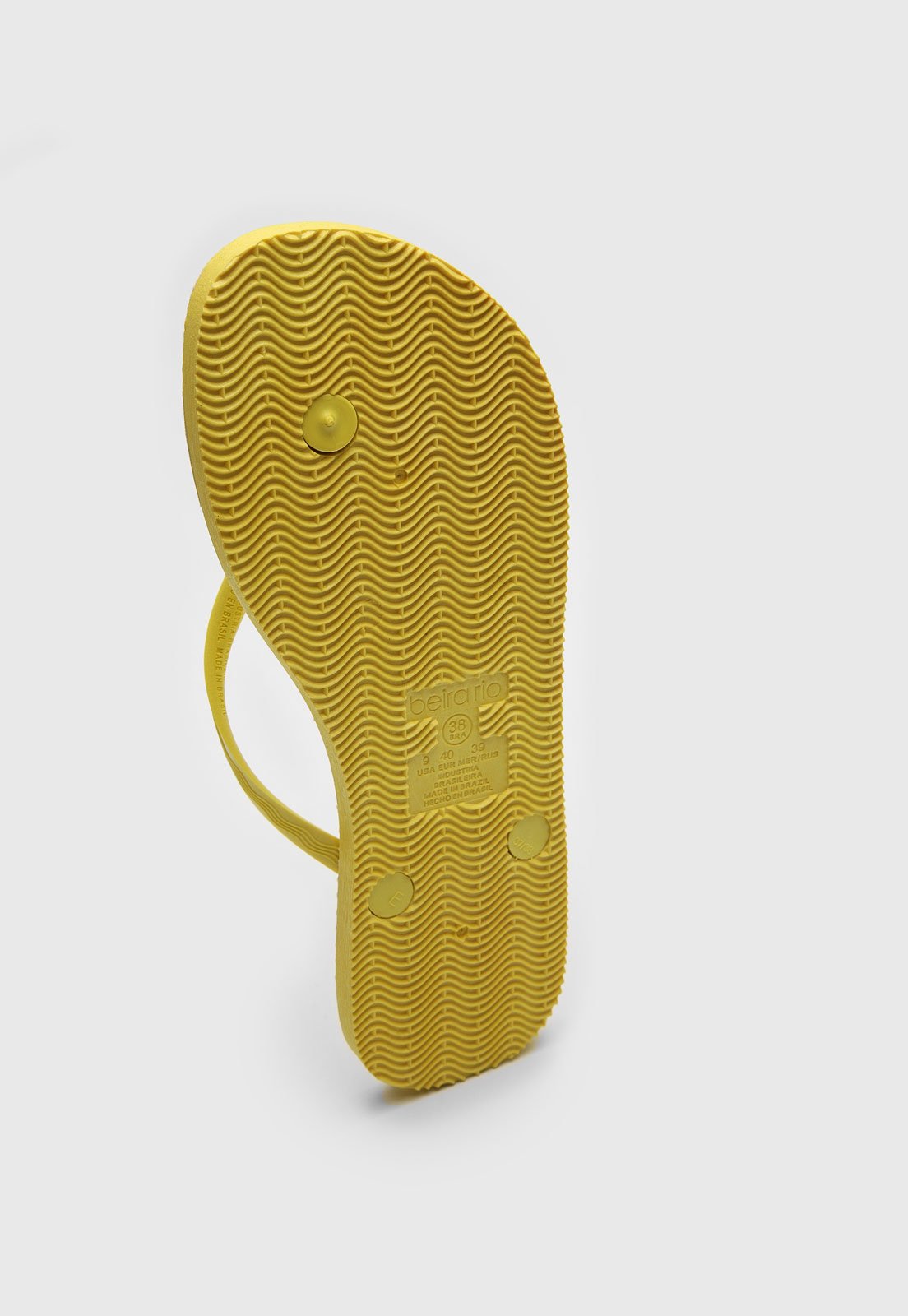 Chinelo Beira Rio Logo Amarelo - Compre Agora | Dafiti Brasil
