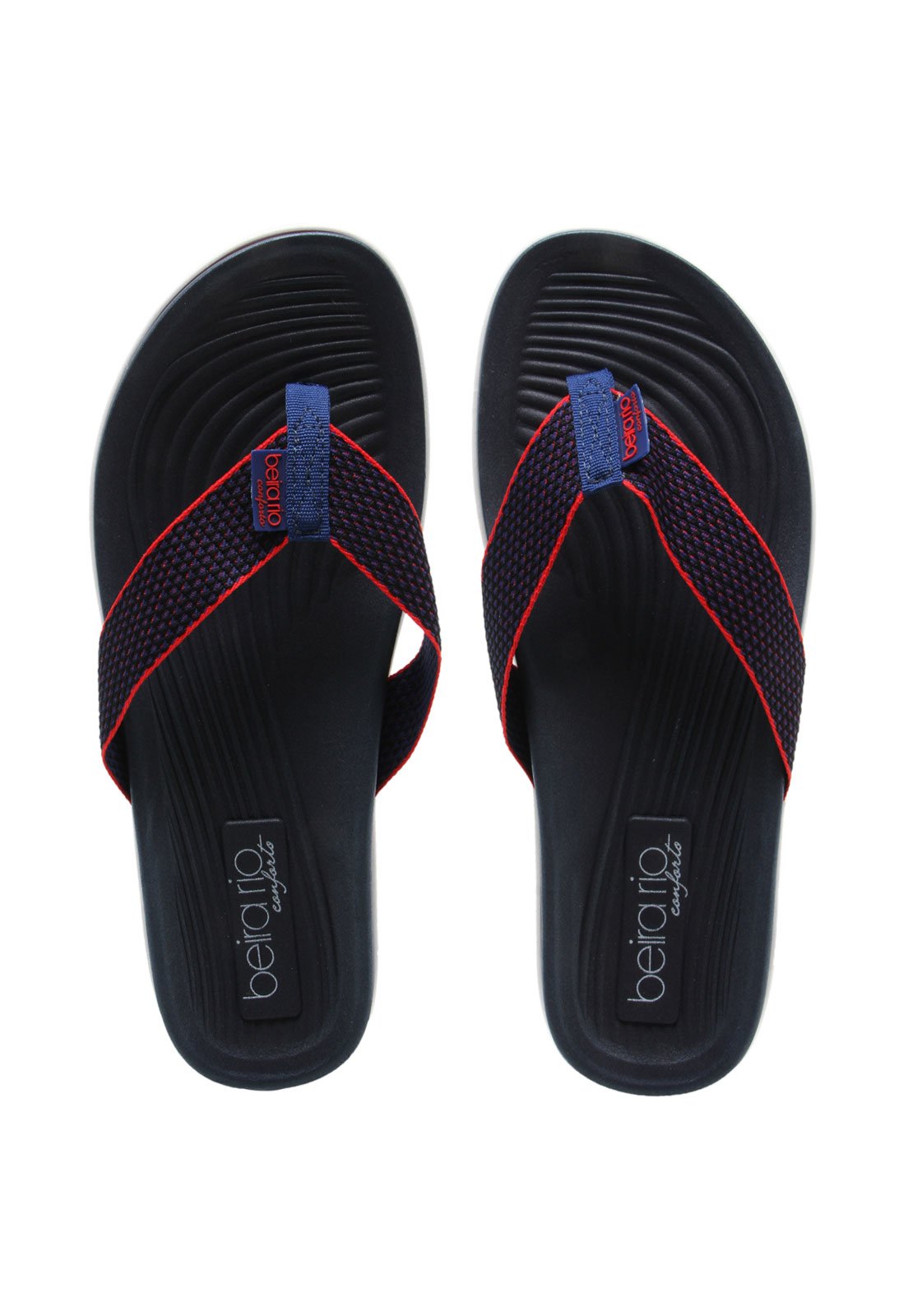 Chinelo Beira Rio Logo Azul - Compre Agora | Dafiti Brasil