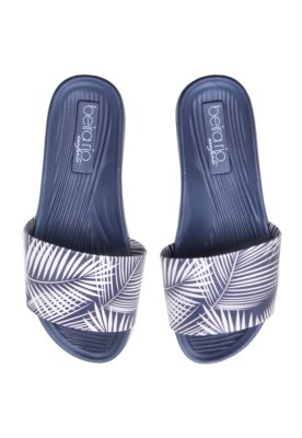 Rasteira Beira Rio Logo Azul - Compre Agora | Dafiti Brasil