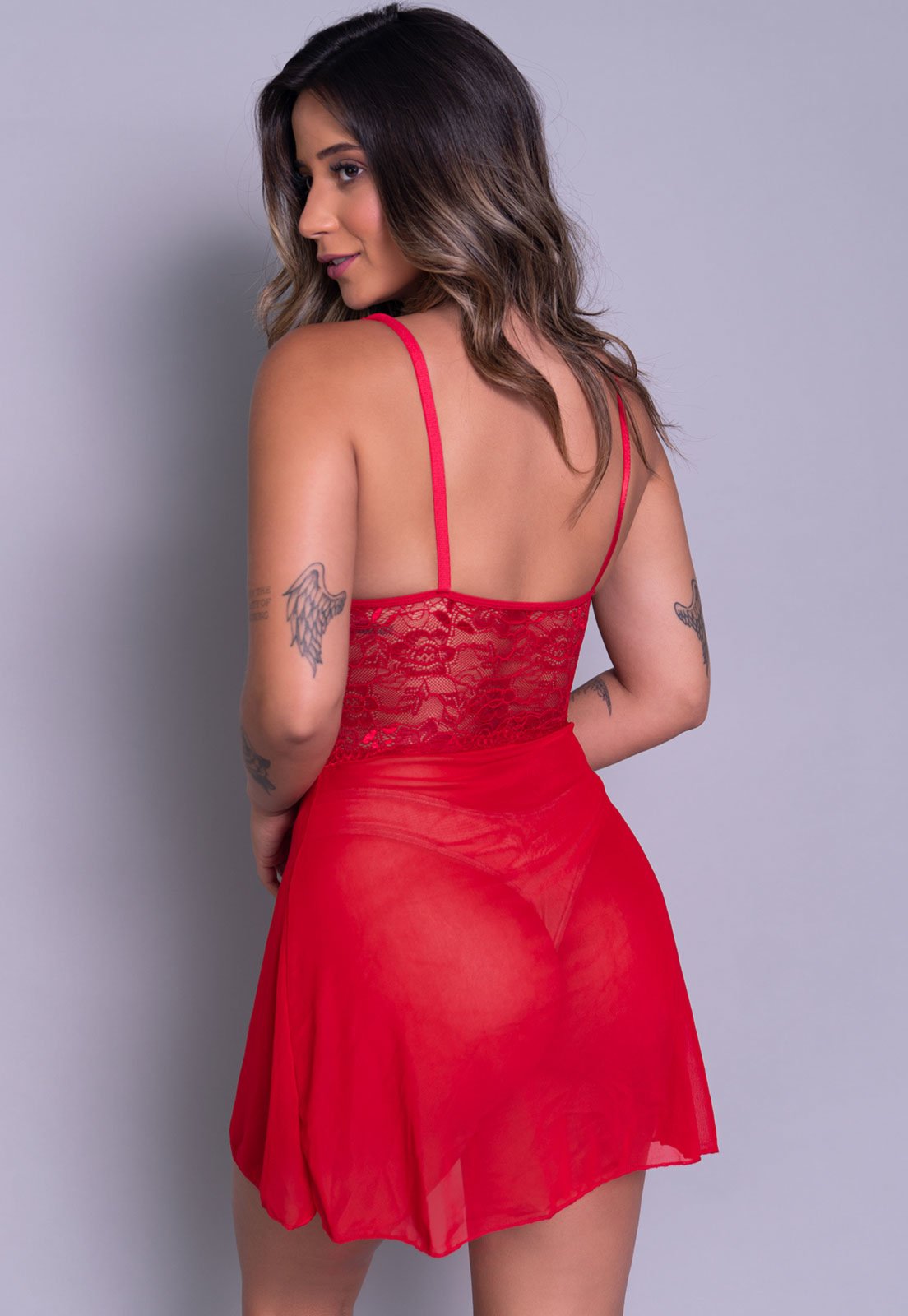 Camisola Bella Fiore Modas Sexy Sem Bojo Joana Vermelho Compre Agora Dafiti Brasil