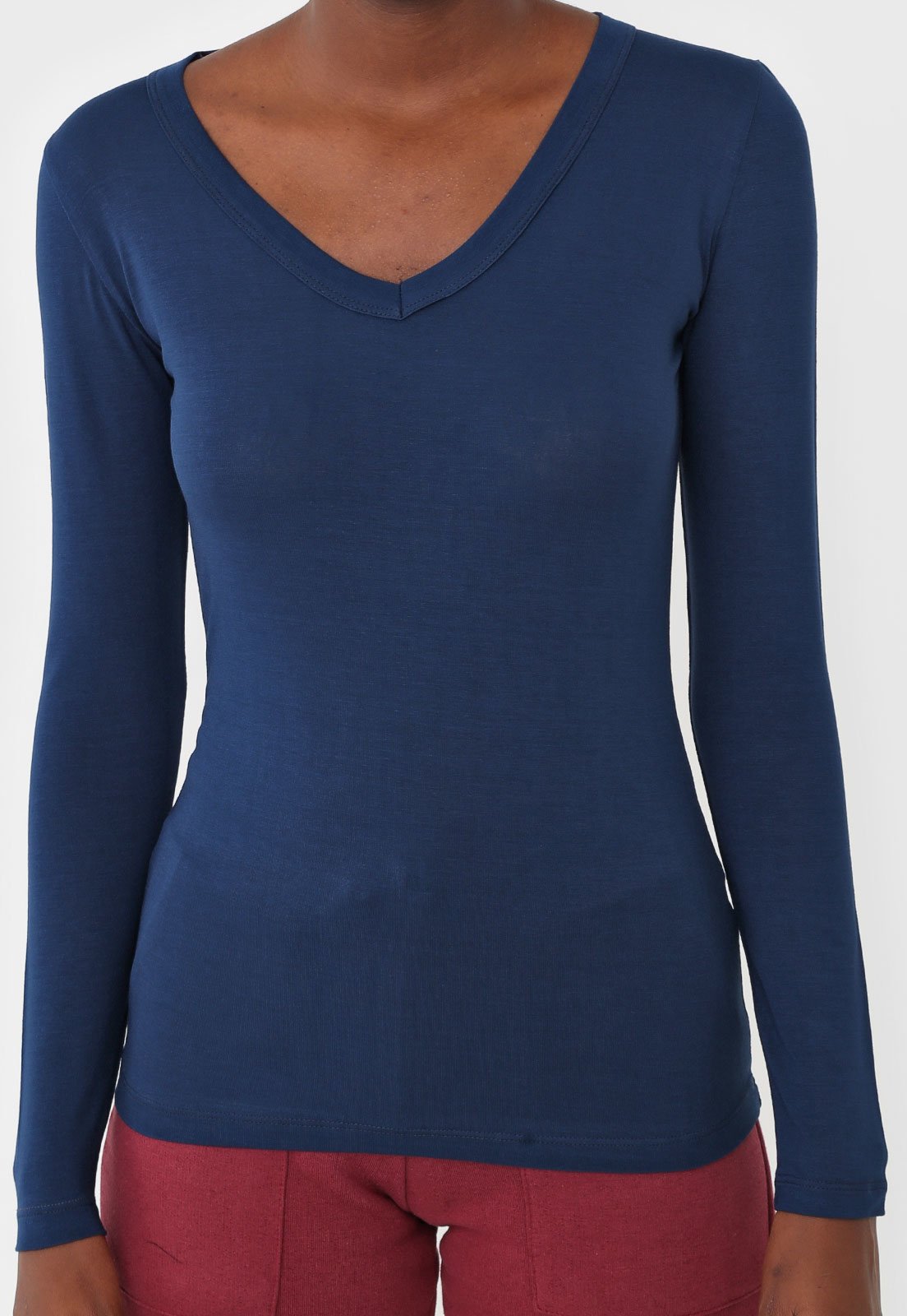 Blusa COSTA RICA Lisa Azul-Marinho - Compre Agora | Dafiti Brasil