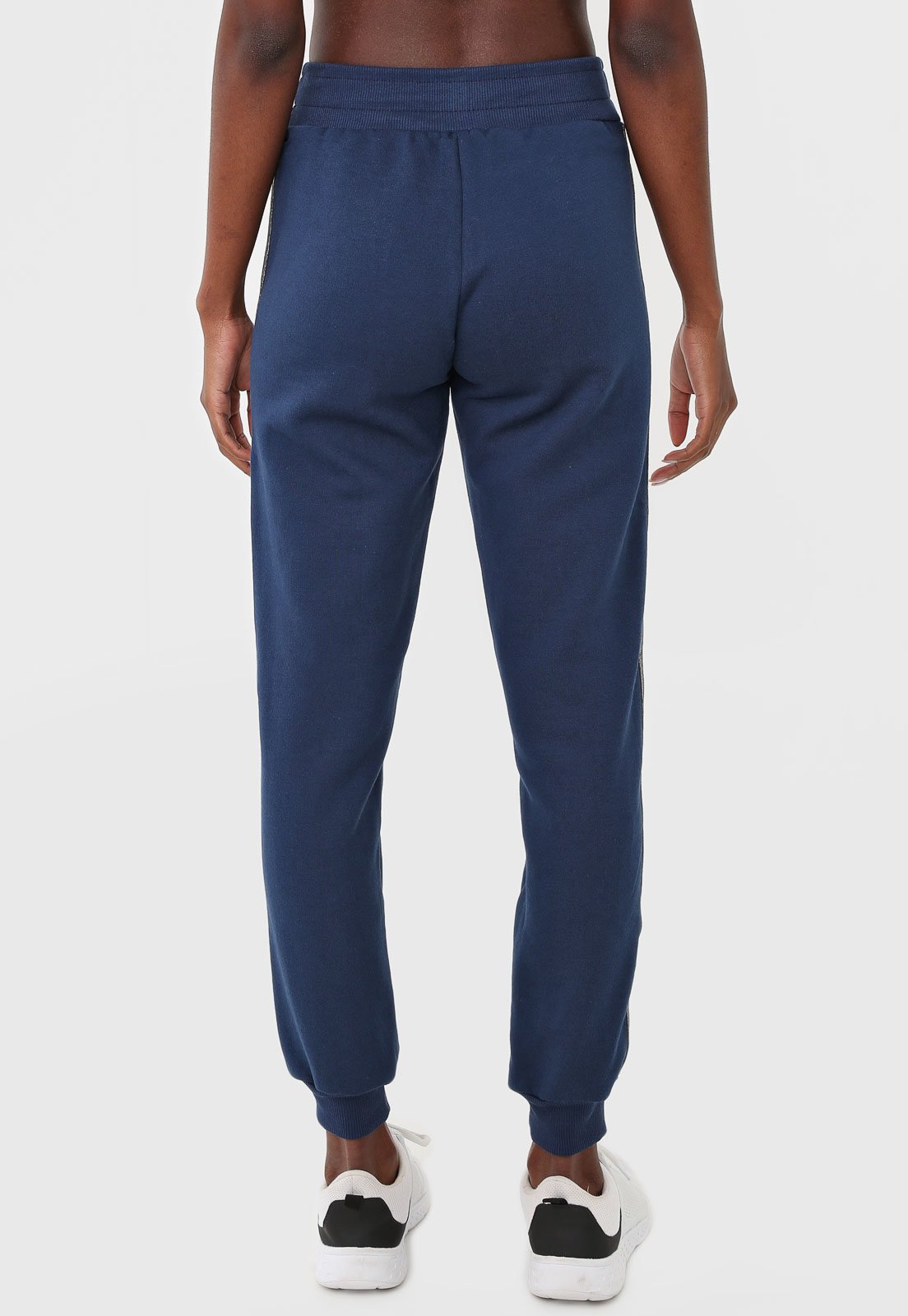 Calça de Moletom COSTA RICA Jogger Listras Laterais Azul-Marinho ...