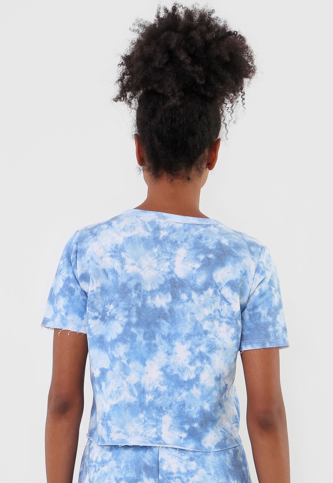 Camiseta Cropped COSTA RICA Tie dye Azul - Compre Agora | Dafiti Brasil