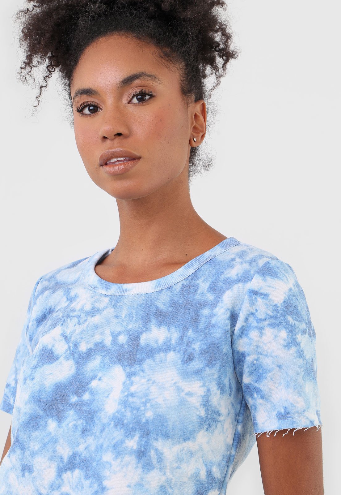 Camiseta Cropped COSTA RICA Tie dye Azul - Compre Agora | Dafiti Brasil