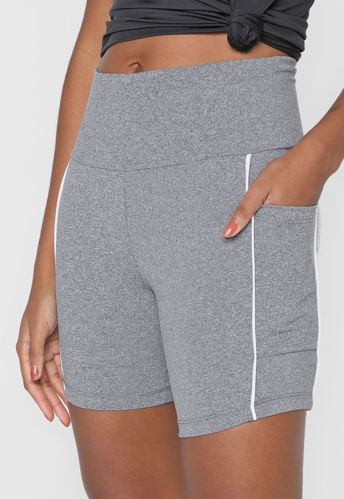 Short COSTA RICA Bolsos Cinza - Compre Agora | Dafiti Brasil