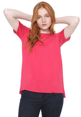 Blusa Calvin Klein Lisa Rosa - Compre Agora | Dafiti Brasil