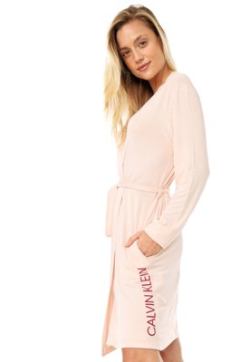 Robe Calvin Klein Underwear Logo Rosa - Compre Agora | Dafiti Brasil