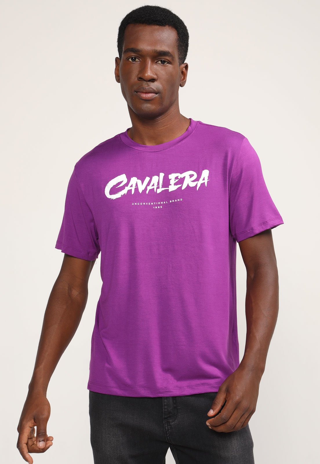 Camiseta Cavalera Logo Roxa - Compre Agora | Dafiti Brasil