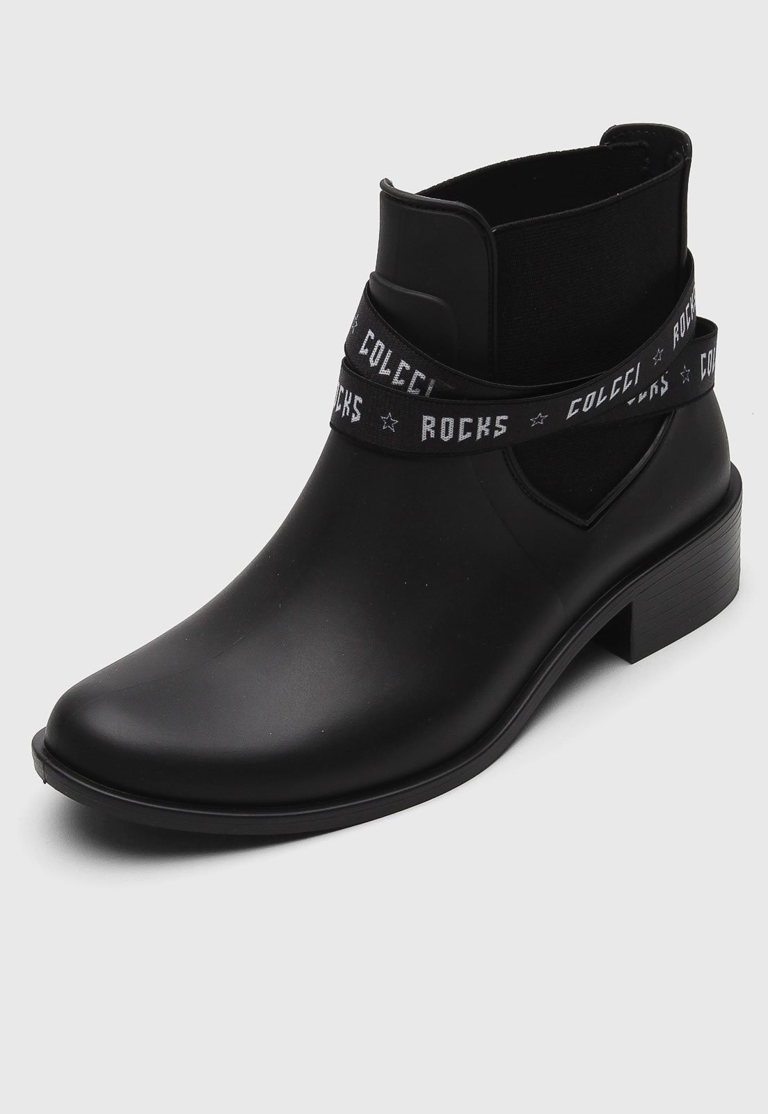 Bota Chelsea Colcci Lettering Preta - Compre Agora | Dafiti Brasil