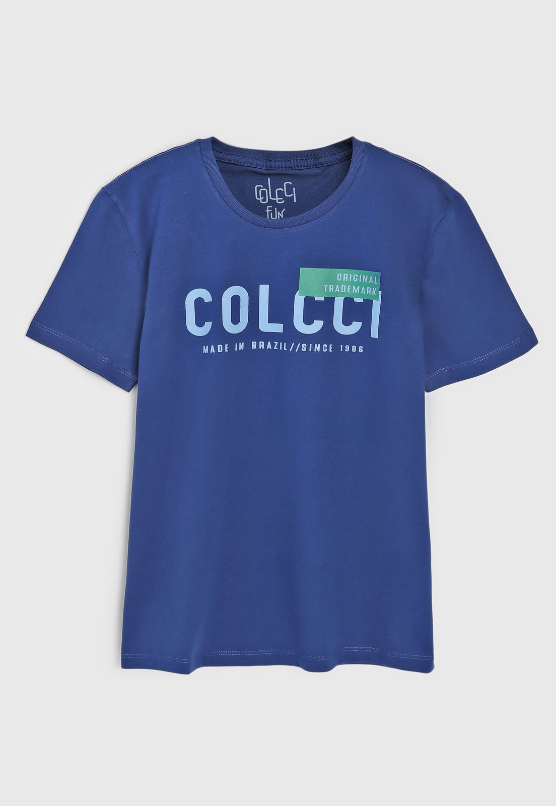 Camiseta Colcci Fun Infantil Logo Azul - Compre Agora | Dafiti Brasil