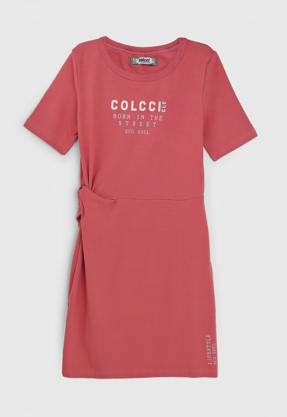 Vestido Colcci Fun Infantil Torção Rosa - Compre Agora | Dafiti Brasil