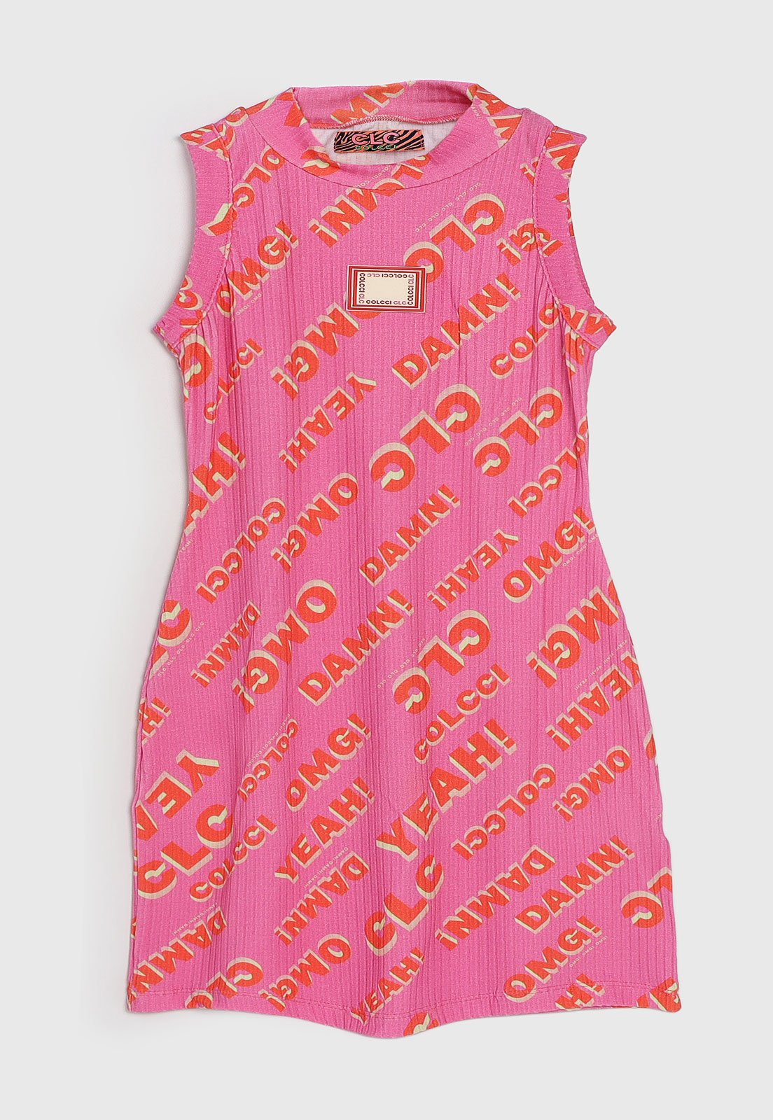 Vestido Infantil Colcci Fun Logomania Rosa - Compre Agora | Dafiti Brasil