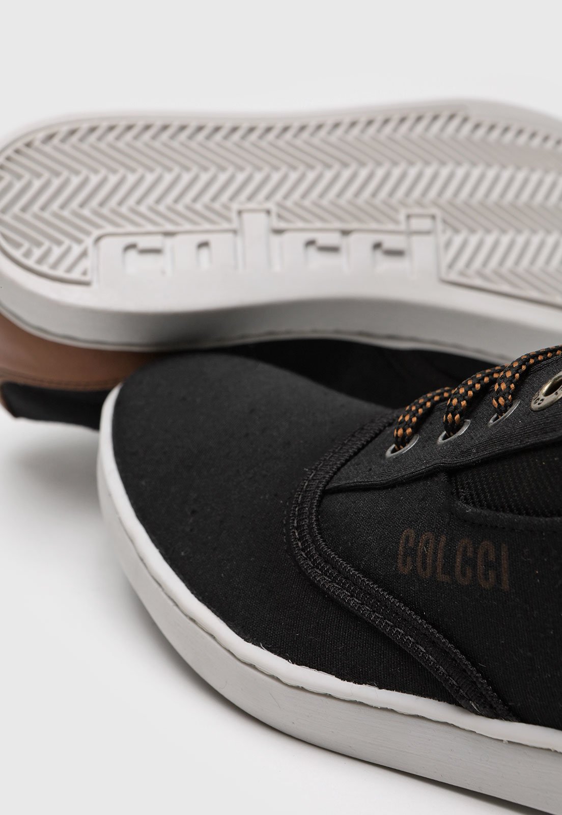 Sapatênis Colcci Lettering Preto - Compre Agora | Dafiti Brasil