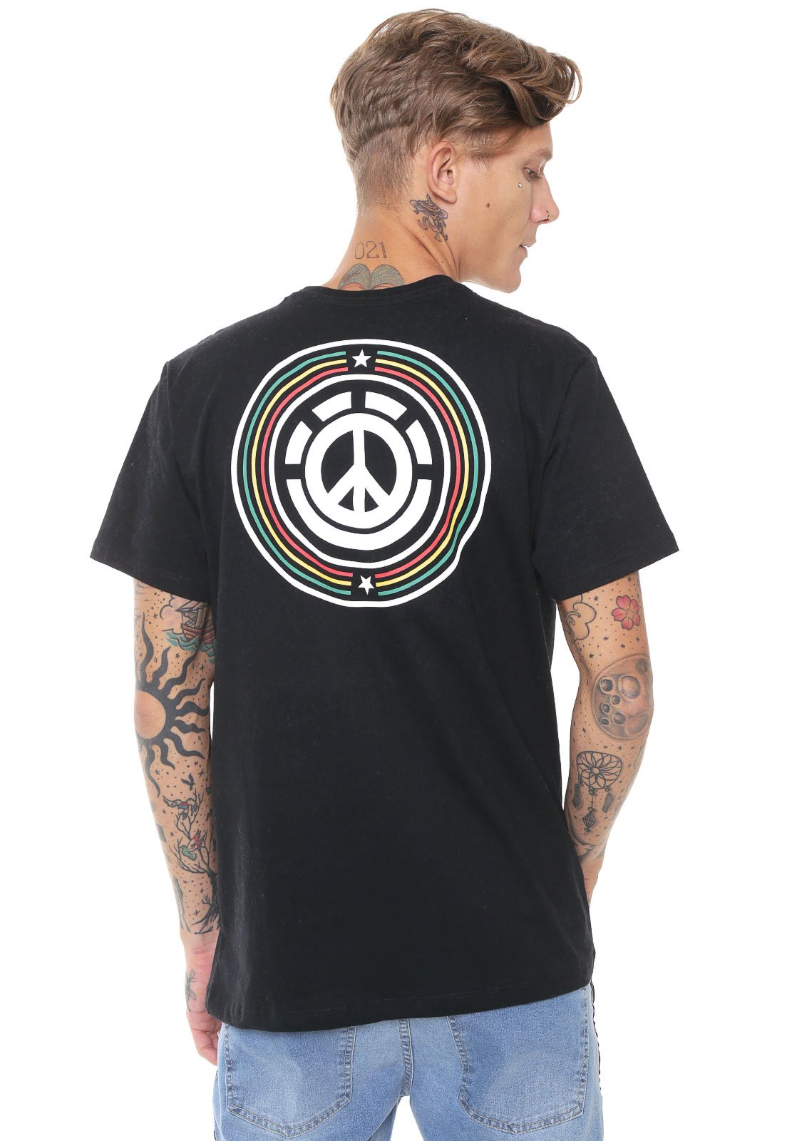 Camiseta Element Rise Up Preta - Compre Agora | Dafiti Brasil