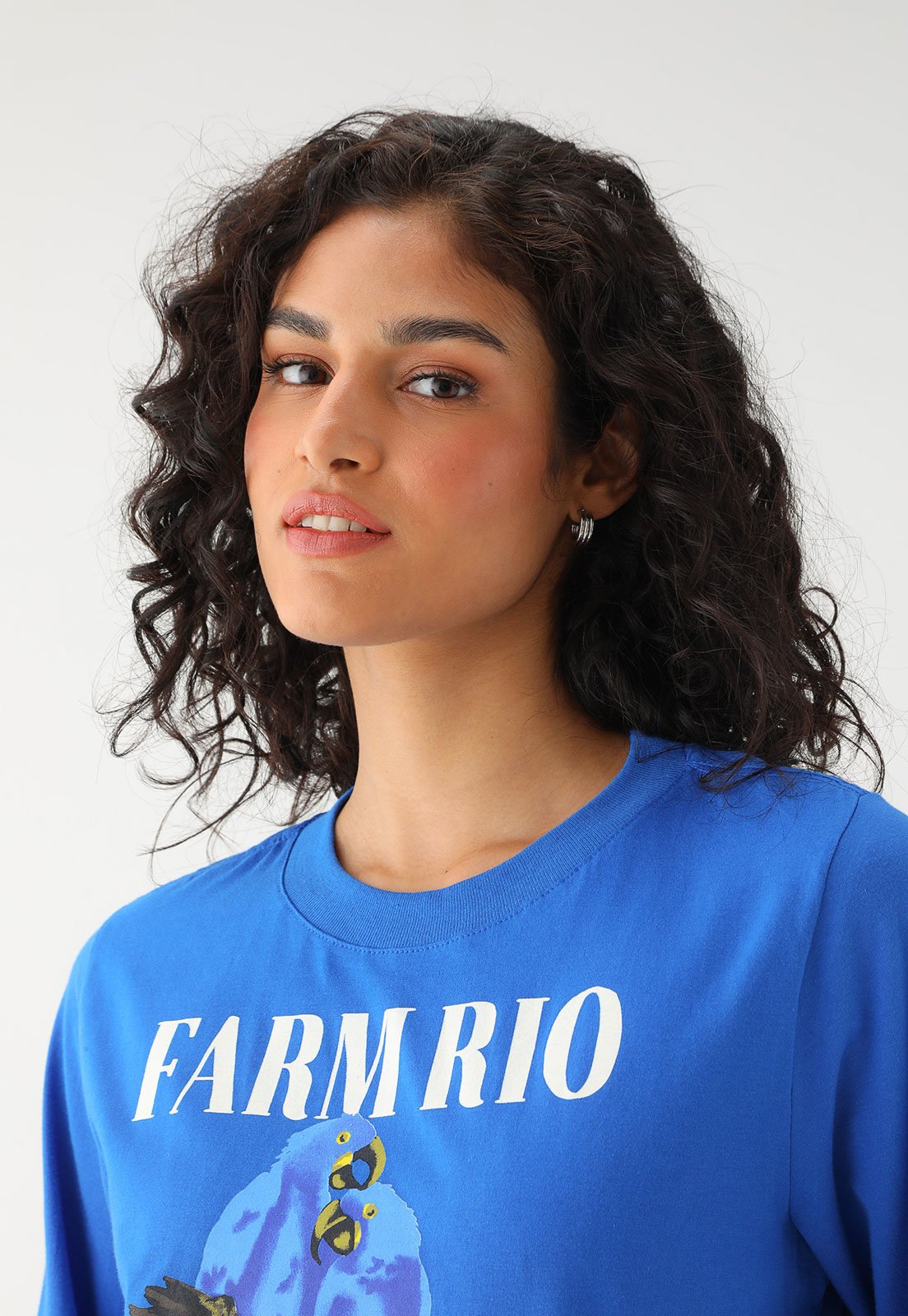 Camiseta FARM Reta Rio Azul - Compre Agora | Dafiti Brasil
