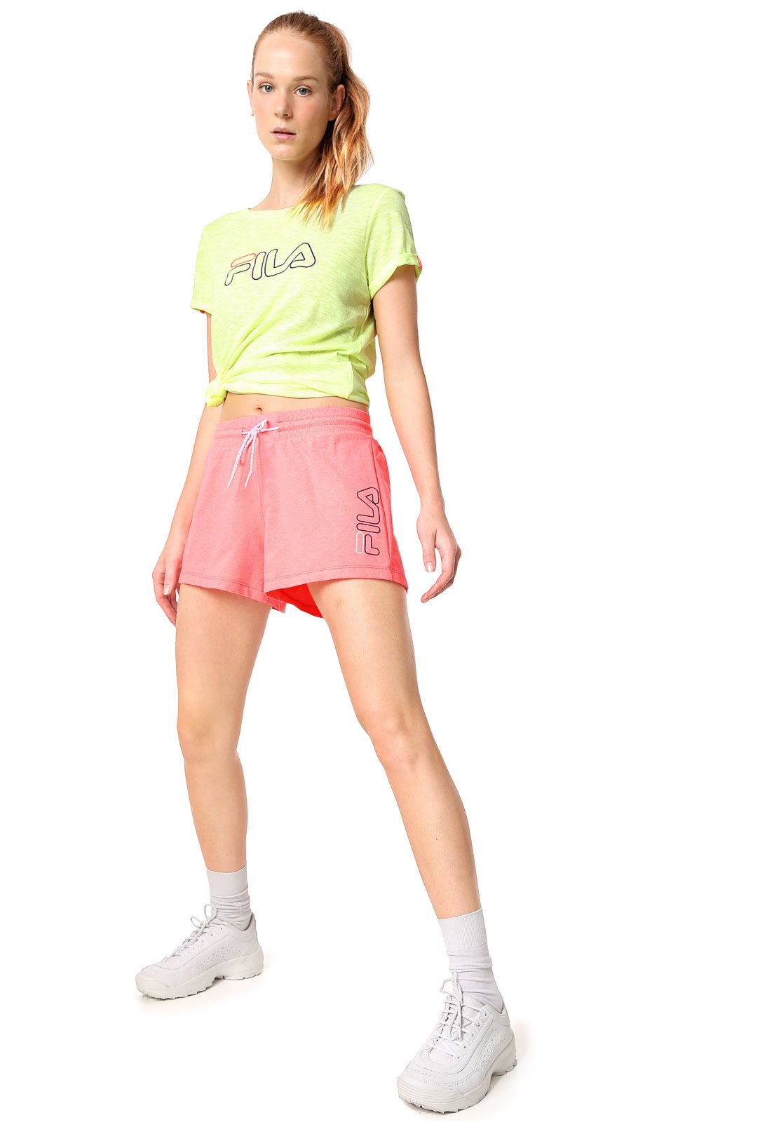 Short Fila Neon Rosa - Compre Agora | Dafiti Brasil