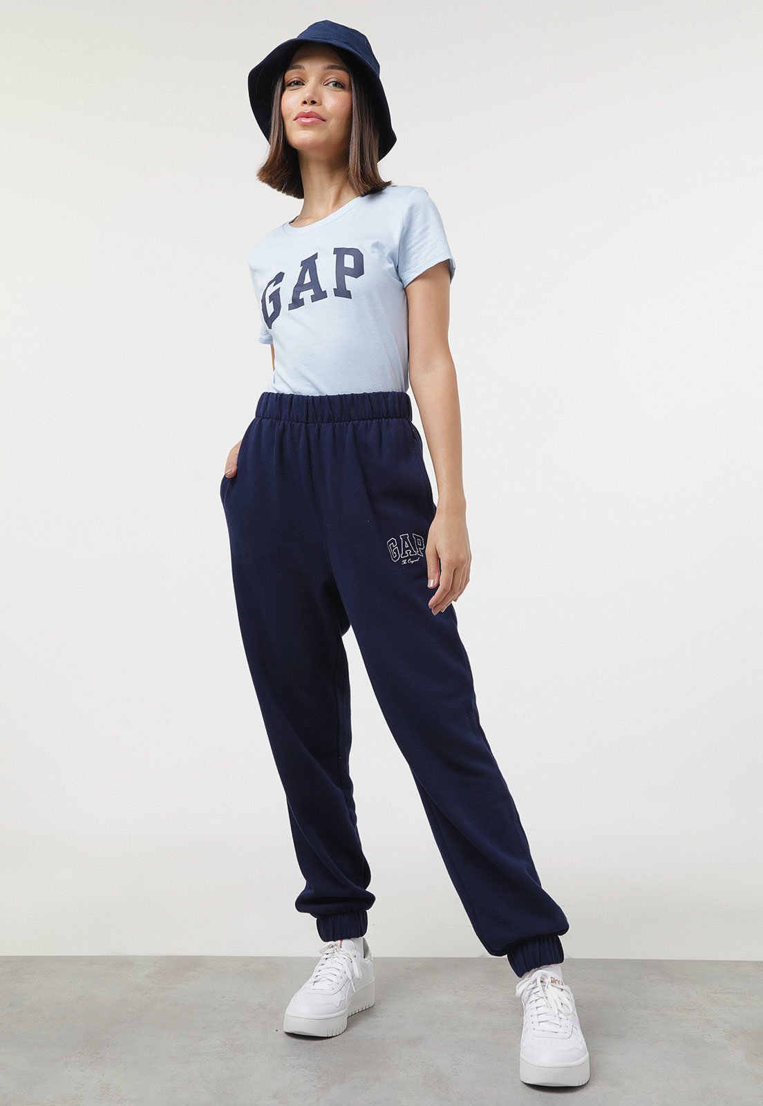 Blusa GAP Logo Azul - Compre Agora | Dafiti Brasil
