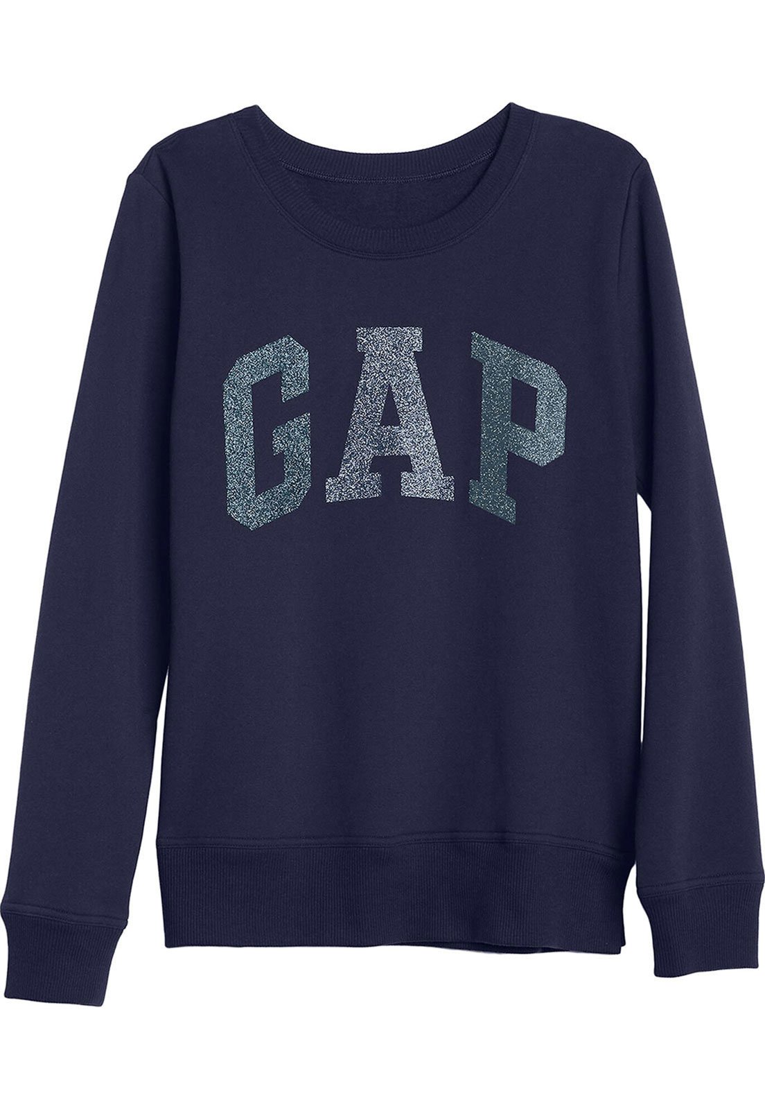 Moletom Flanelado Fechado GAP Lettering Azul-Marinho - Compre Agora ...
