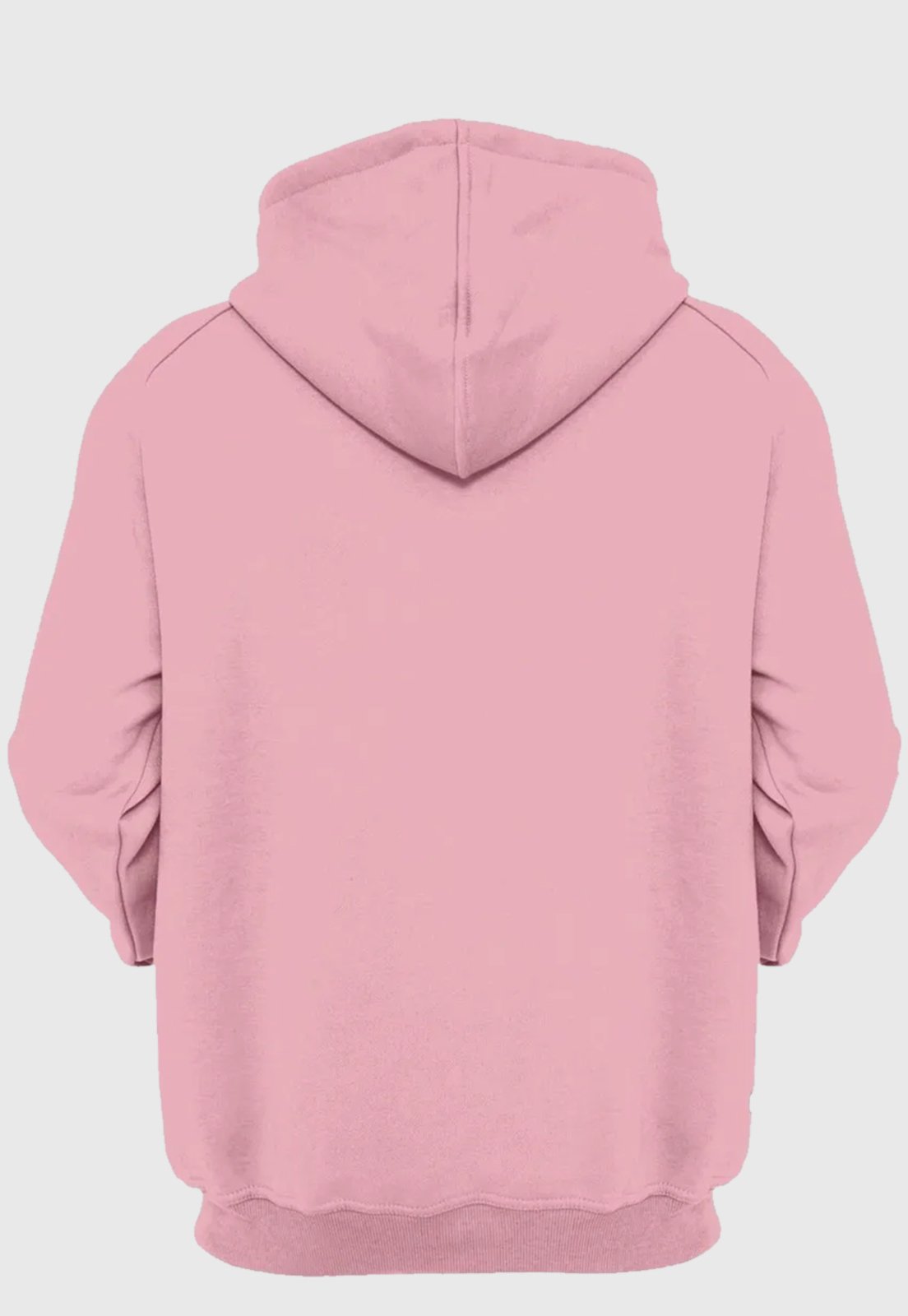 Moletom Moleton Blusa De Frio Casaco Rosa Fechado Liso Com Capuz E