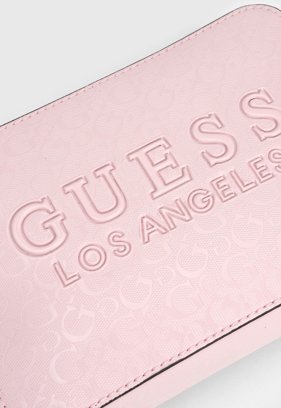 Bolsa Guess Logo Relevo Rosa - Compre Agora | Dafiti Brasil