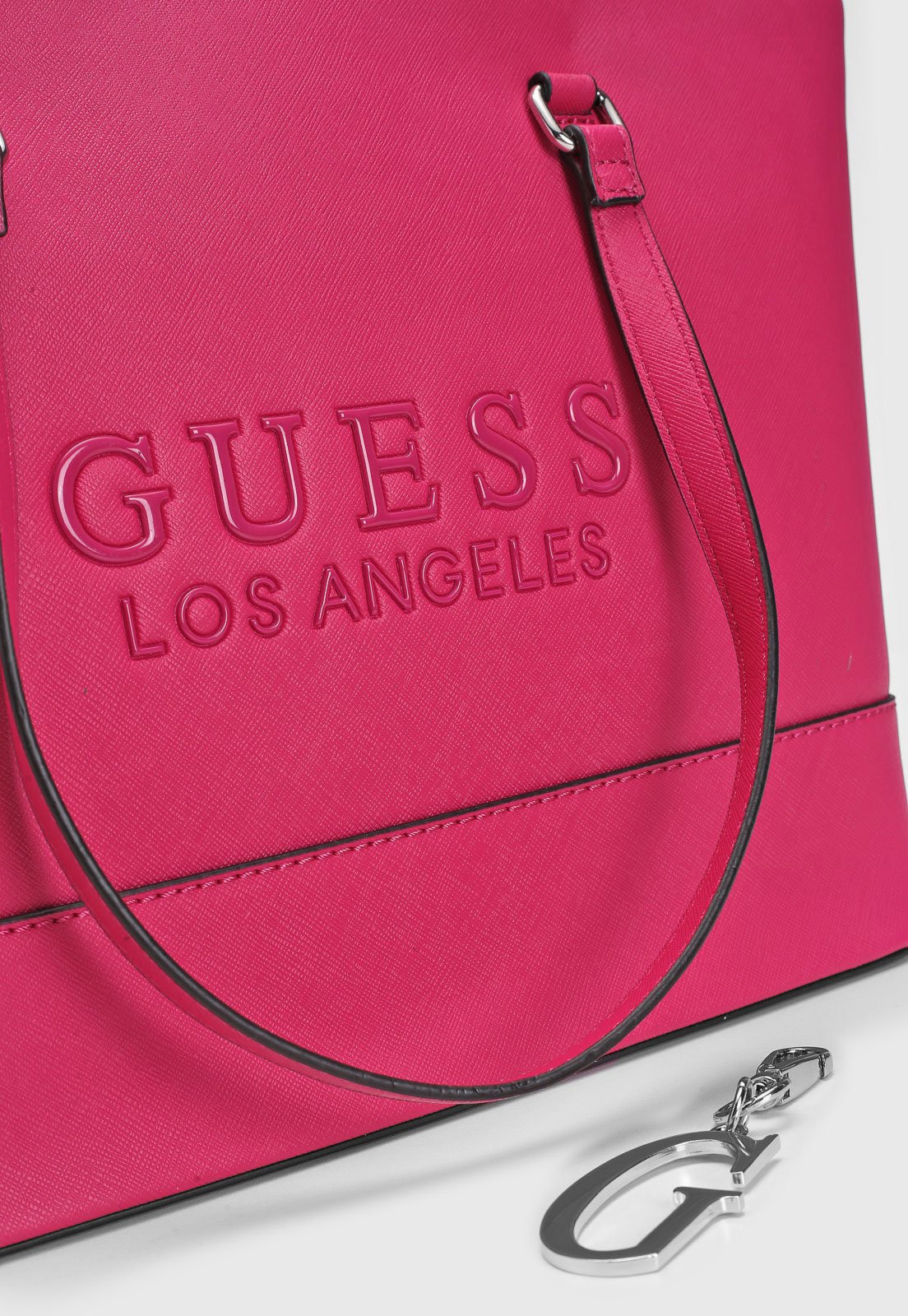 Bolsa Guess Logo Rosa - Compre Agora | Dafiti Brasil