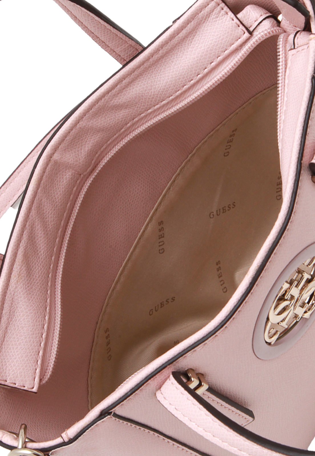 Bolsa Guess Monograma Rosa - Compre Agora | Dafiti Brasil