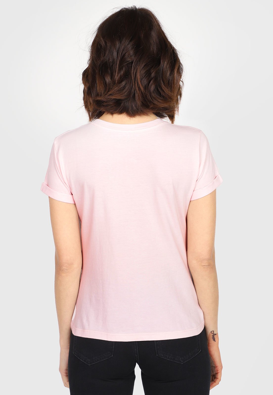 Camiseta Guess Logo Rosa - Compre Agora | Dafiti Brasil
