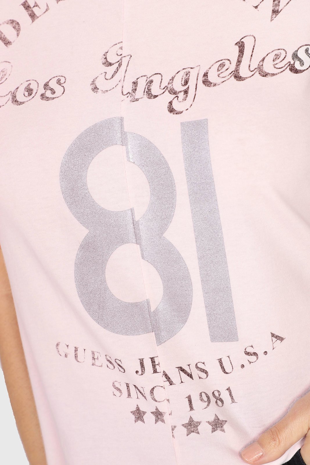 Camiseta Guess Logo Rosa - Compre Agora | Dafiti Brasil