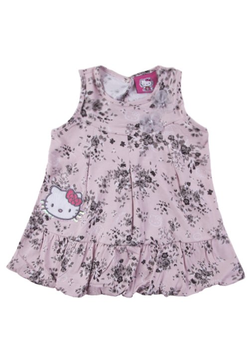 Vestido Hello Kitty Flor Rosa - Compre Agora | Dafiti Brasil