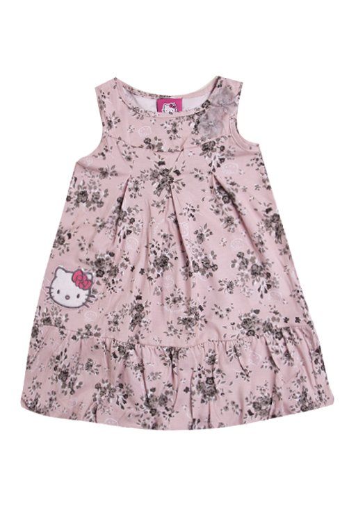 Vestido Hello Kitty Jardim Rosa - Compre Agora | Dafiti Brasil