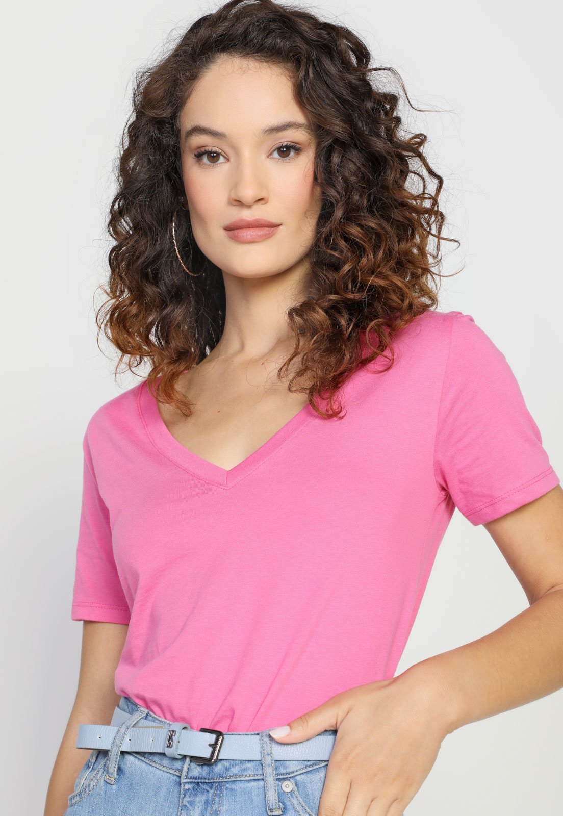 Blusa Hering Lisa Rosa - Compre Agora | Dafiti Brasil
