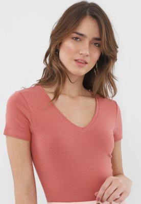 Blusa Hering Lisa Rosa - Compre Agora | Dafiti Brasil