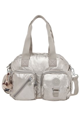 Bolsa Kipling Defea Silver Beige - Compre Agora | Dafiti Brasil