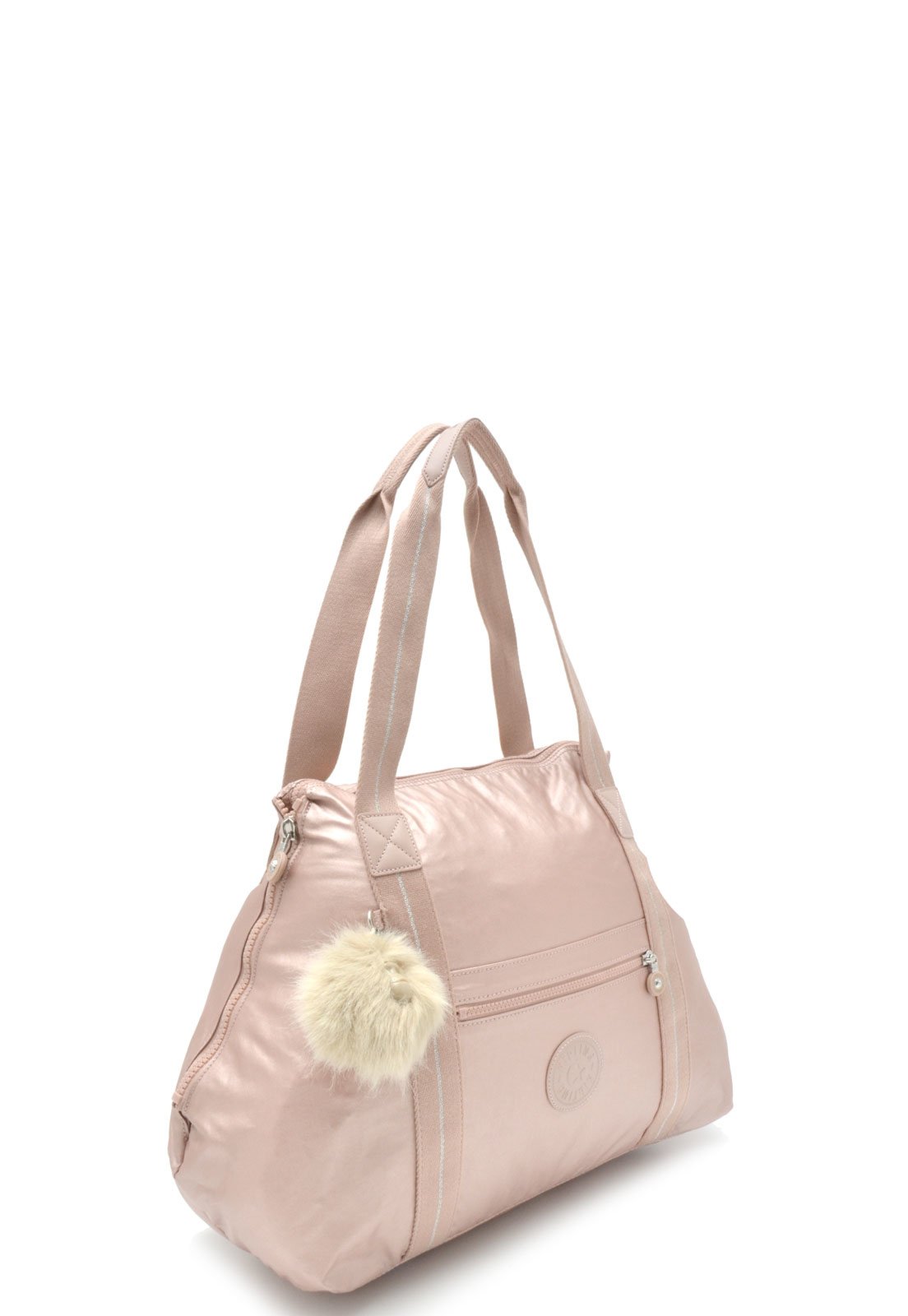 Bolsa Kipling Tote Art M Metallic Rosa - Compre Agora | Dafiti Brasil