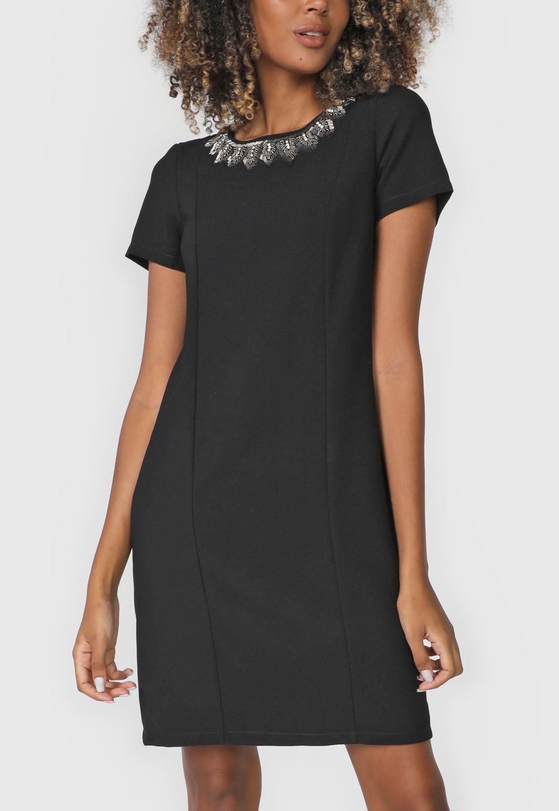Vestido Lança Perfume Curto Bordado Preto - Compre Agora | Dafiti Brasil Vestido Lança Perfume Curto Bordado Preto - Compre Agora | Dafiti Brasil
