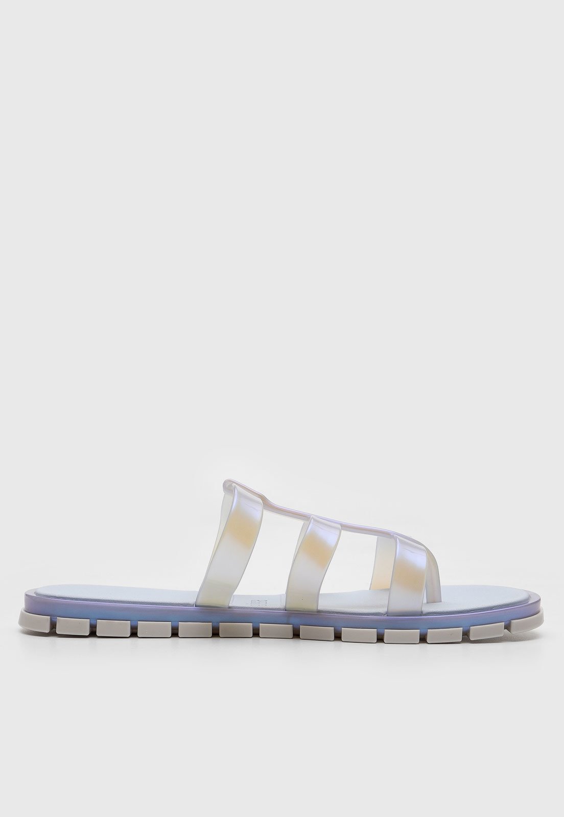 Rasteira Melissa Path Slide Branca - Compre Agora | Dafiti Brasil