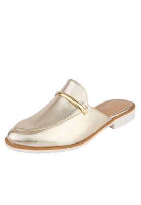 Mule Millenium Filete Dourado - Compre Agora | Dafiti Brasil