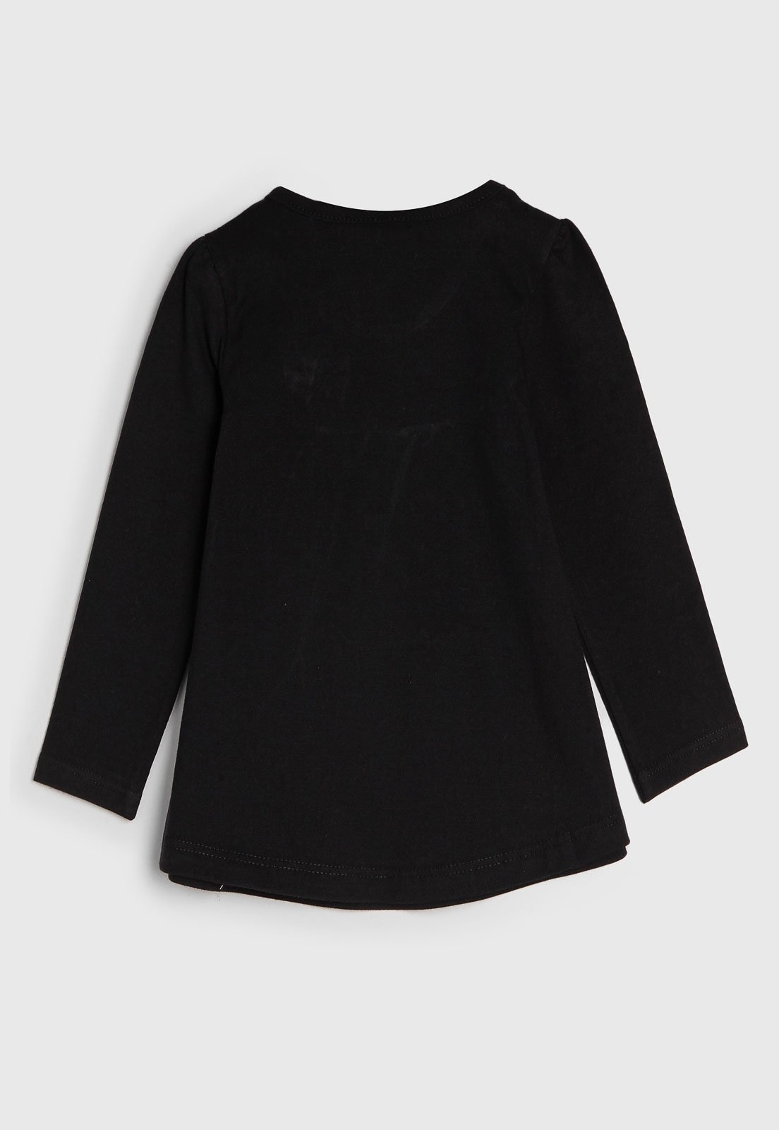 Blusa Milon Manga Longa Menina Preto Compre Agora Dafiti Brasil