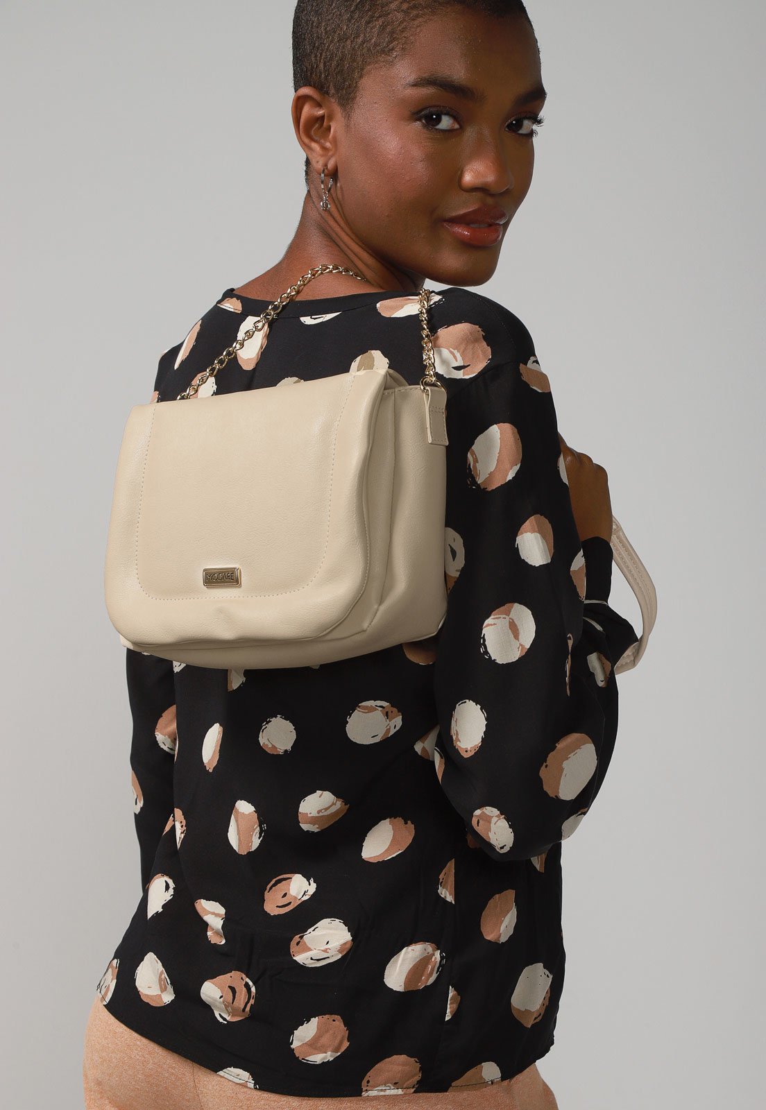 Bolsa Modare Logo Off-White - Compre Agora | Dafiti Brasil