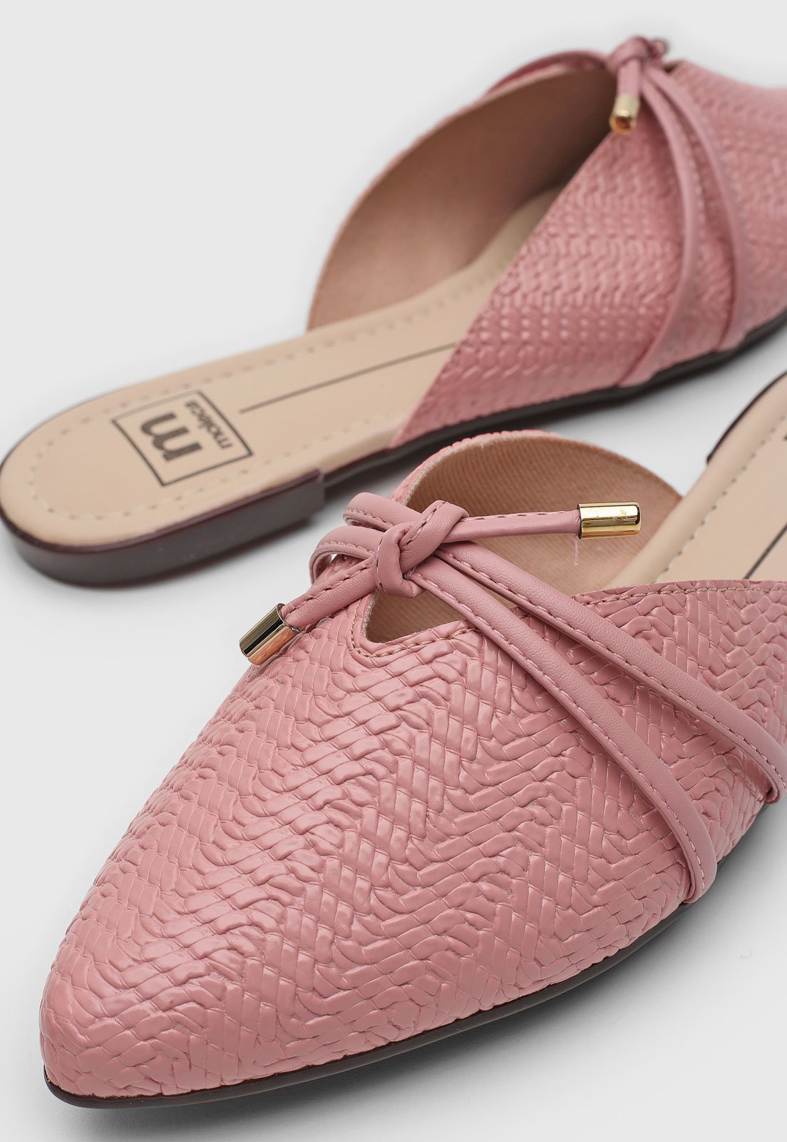 Mule Moleca Texturizado Rosa - Compre Agora | Dafiti Brasil