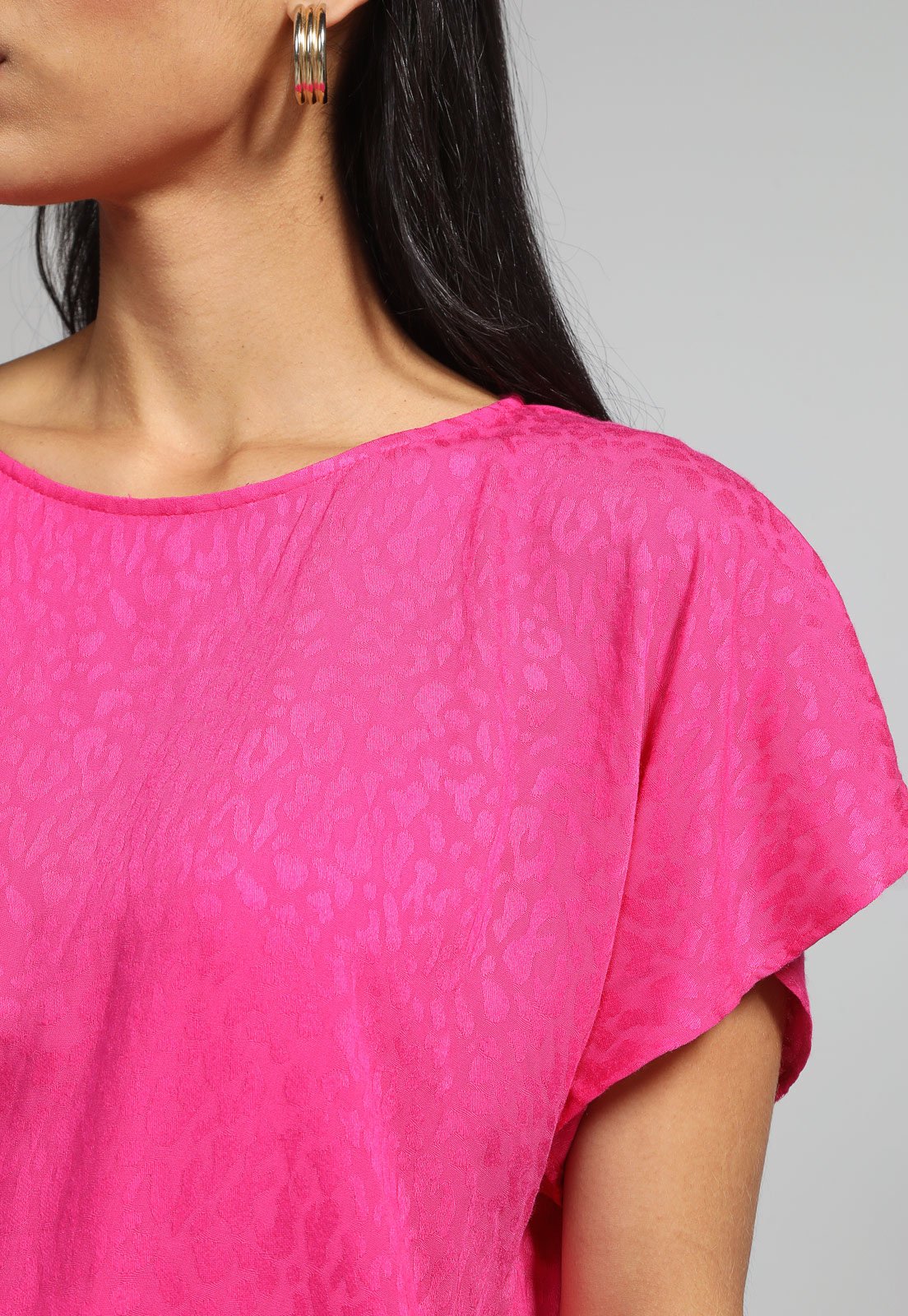 Blusa Morena Rosa Animal Print Rosa - Compre Agora | Dafiti Brasil