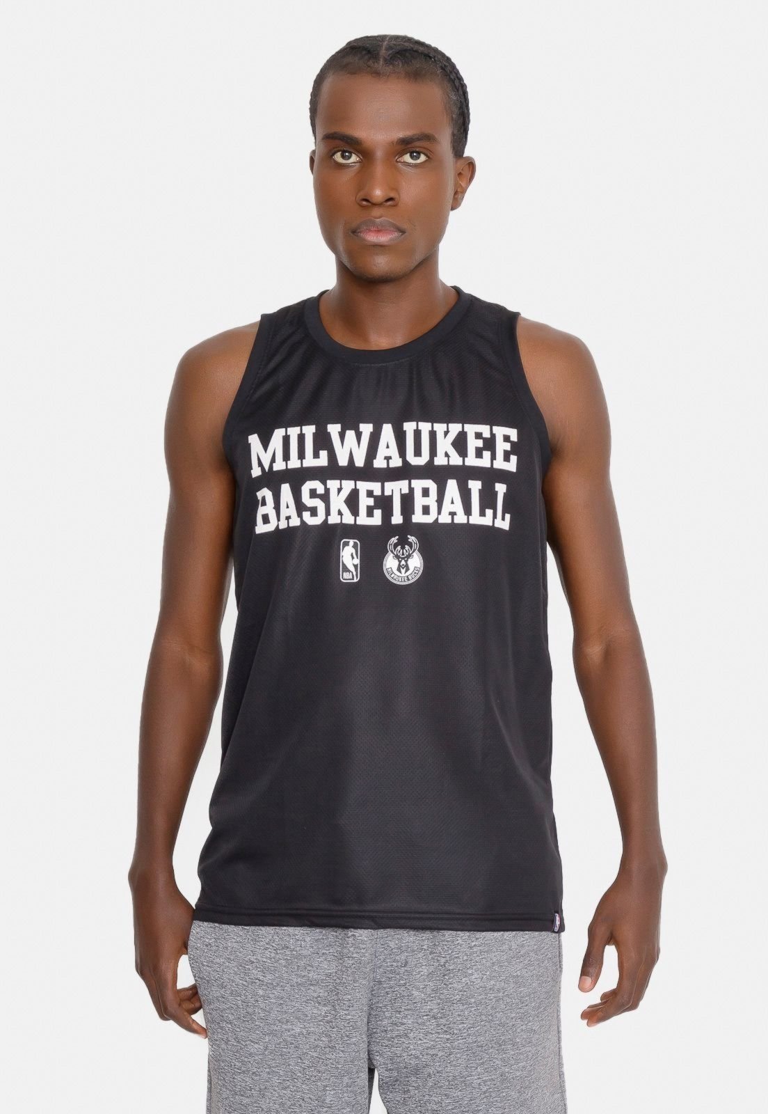 Regata Basquete NBA Casual Milwaukee Bucks Preta - Compre Agora ... Regata Basquete NBA Casual Milwaukee Bucks Preta - Compre Agora ...