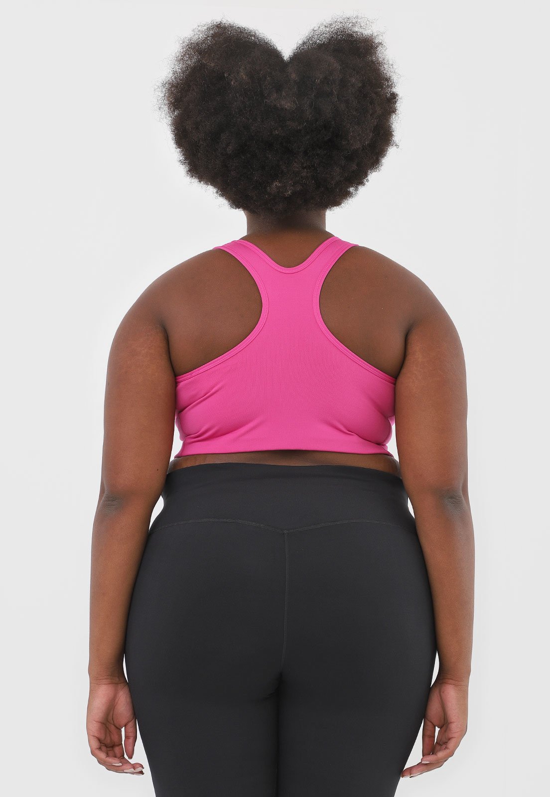 Top Nike Swoosh Bra Plus Rosa - Compre Agora | Dafiti Brasil